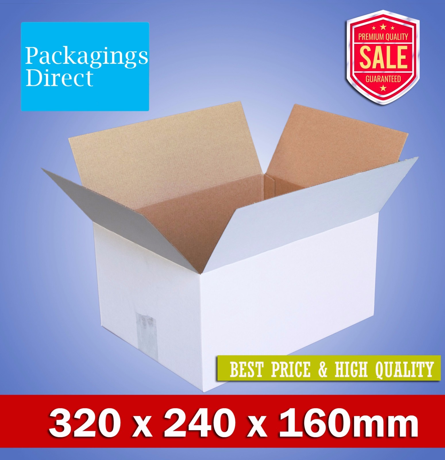 100x Mailing Box 320 x 240 x 160mm Carton fit Auspost Extra Large ...