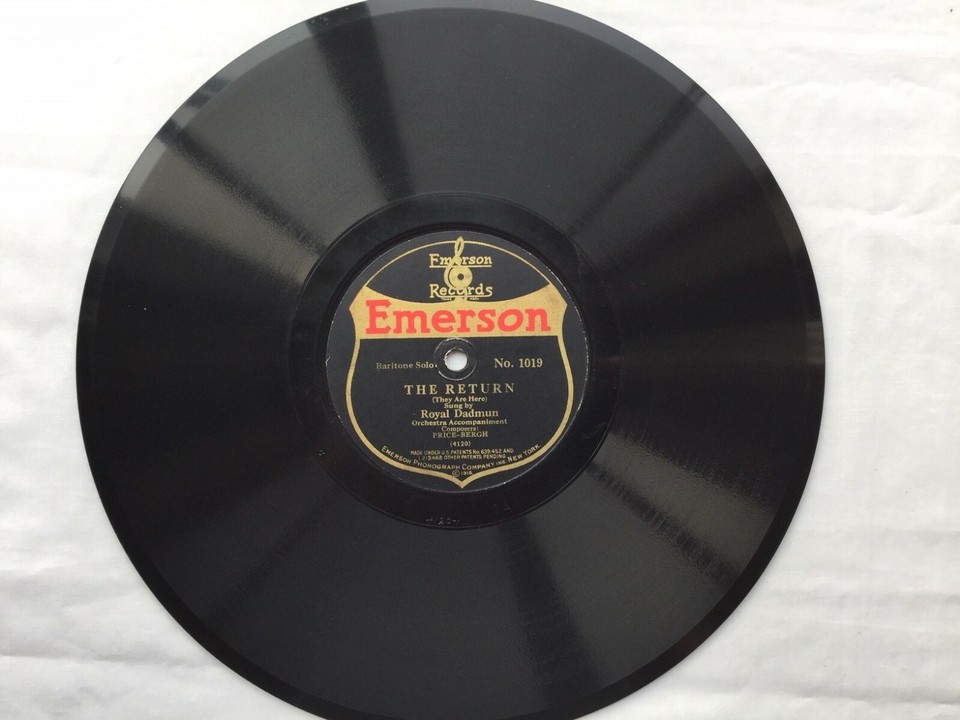 Royal Dadmun 78rpm Single 10-inch Emerson Records #1019 Danny Deever | eBay
