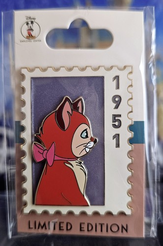 Disney DEC Pin - Stamp 1951 Dinah - LE 250 Alice in Wonderland Red Cat ...