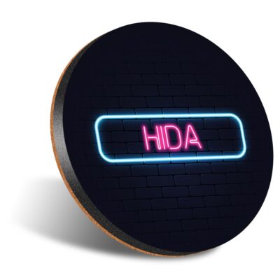 1x Round Coaster 12cm Neon Sign Design Hida City Japan #350945 | eBay UK