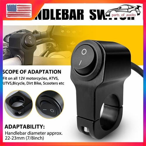 Aluminum 7/8" 22MM Handlebar Horn Turn Signal Headlight Buttons Control ...