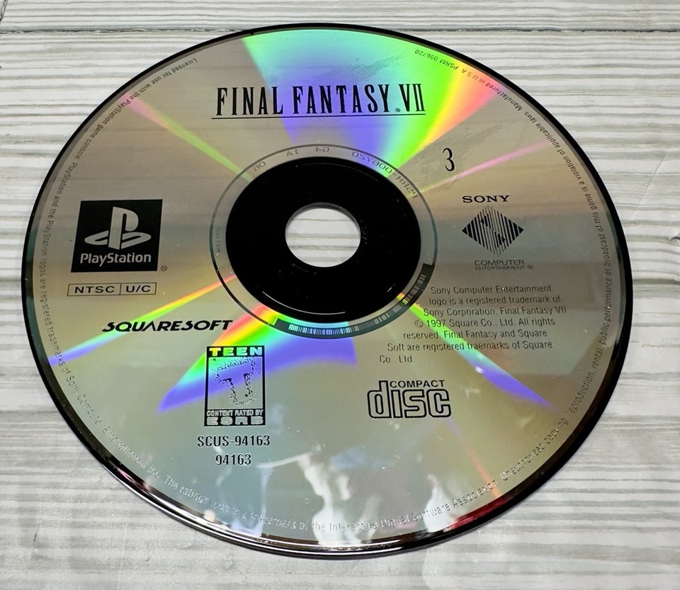 Final Fantasy VII 7 FF7 (PlayStation 1, 1997) CIB PS1 Double Sephiroth ...