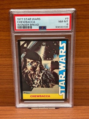 1977 Star Wars Wonder Bread CHEWBACCA #9 PSA 8 NM-MT | eBay