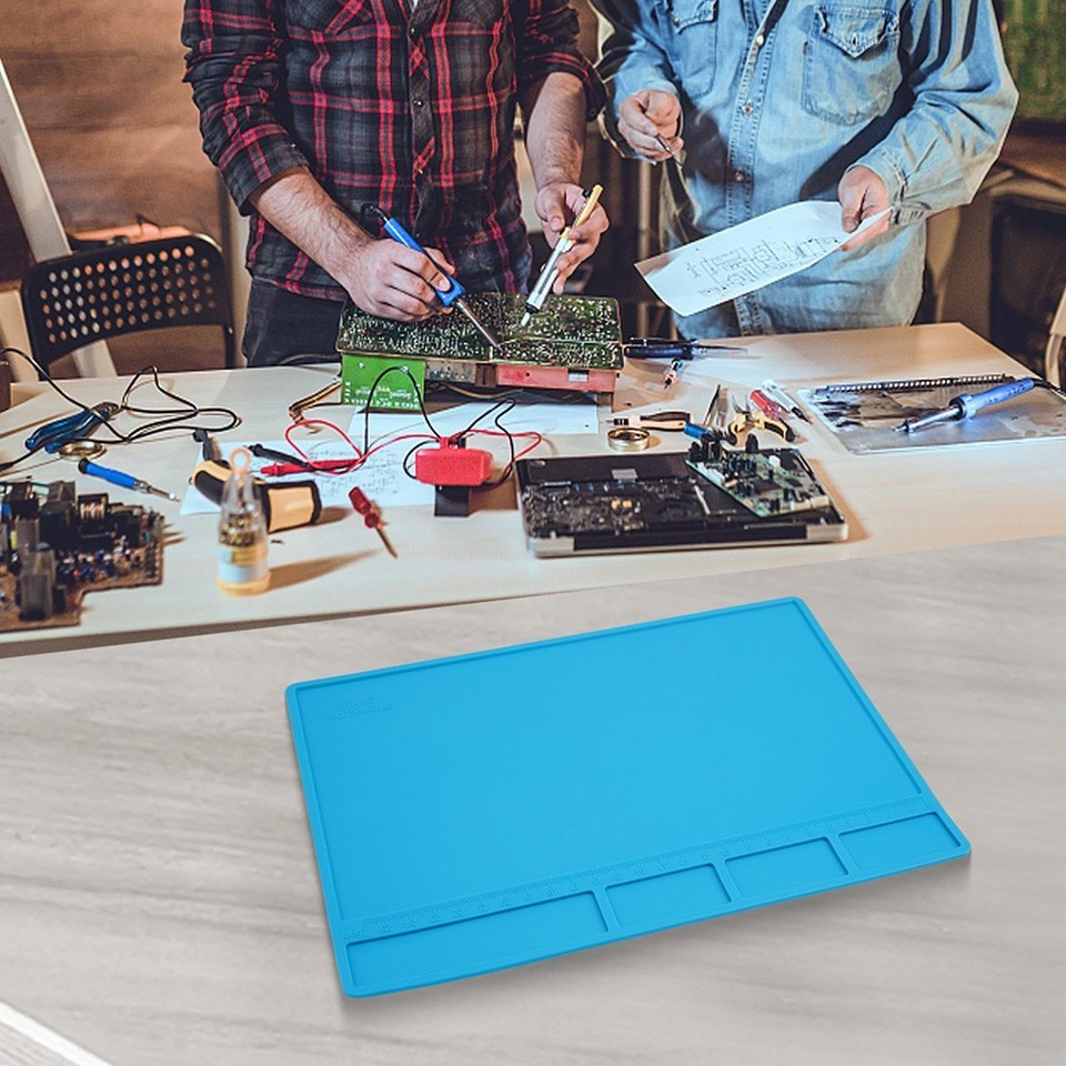 S110 Silicone Pad Heat Resistant Soldering Mat for Electronic Device ...