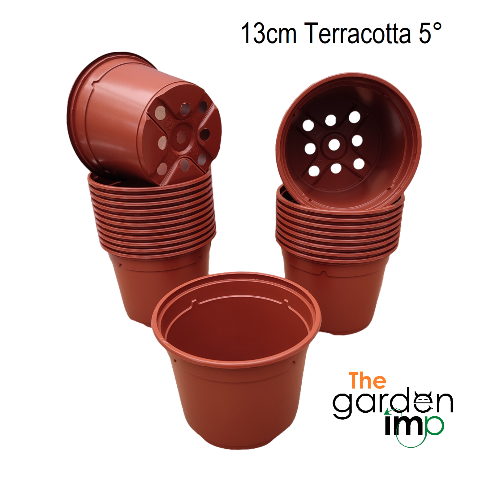 Plant Pots Plastic 9cm 10.5cm 13cm Terracotta Round Full Deep Seed ...