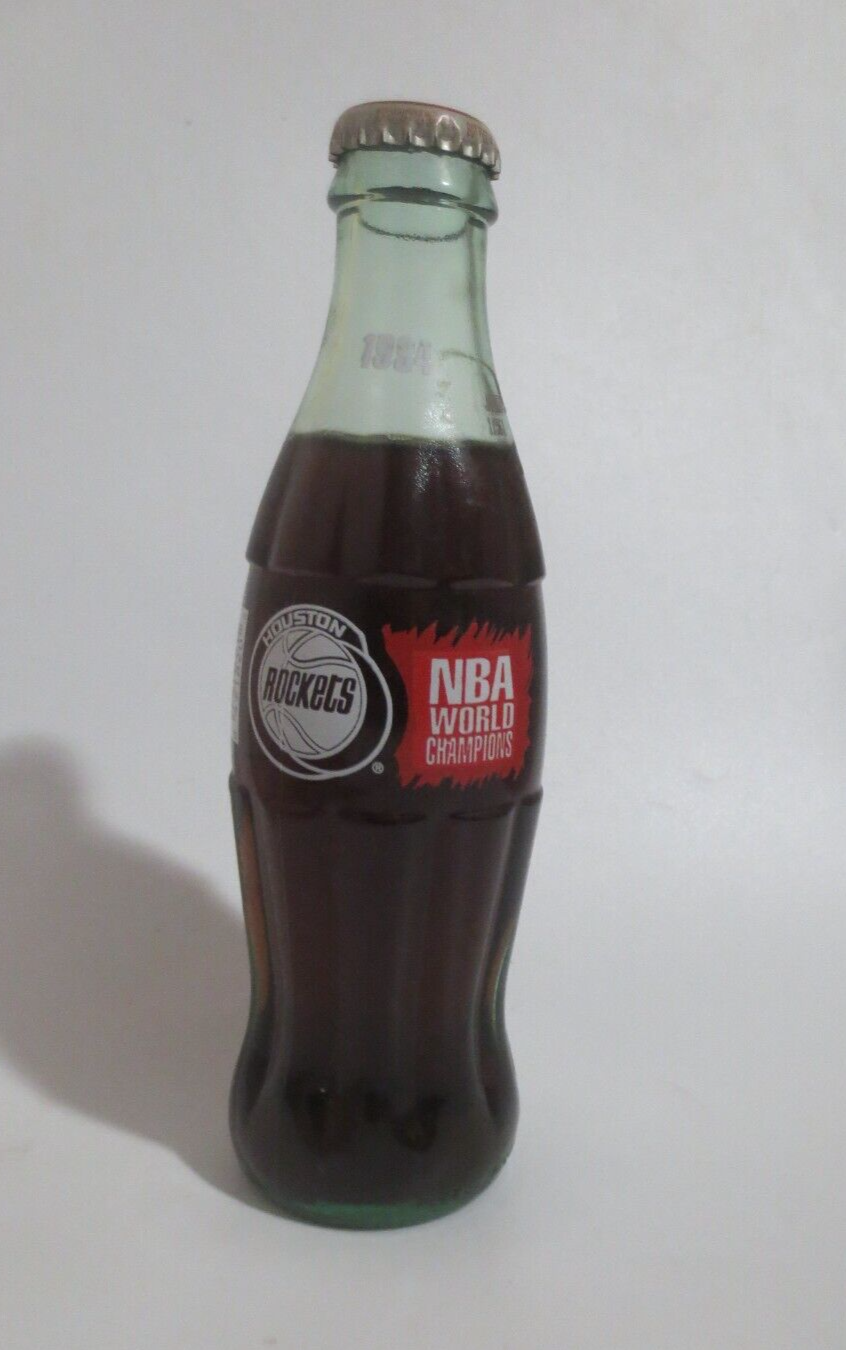 Coca-Cola Classic HOUSTON ROCKETS NBA WORLD CHAMPIONS 1994 8oz Bottle ...