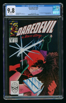 DAREDEVIL #255 (1988) CGC 9.8 1st MEETING TYPHOID MARY WHITE PAGES | eBay