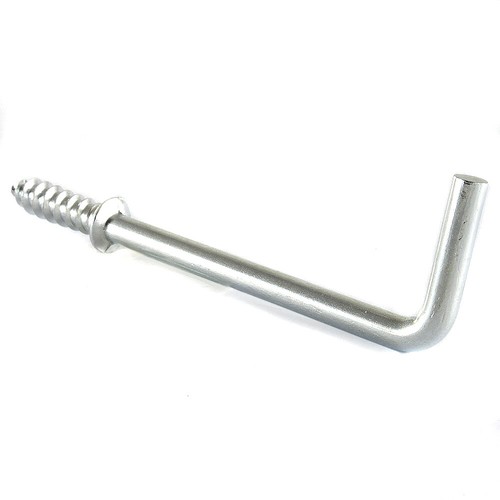 Square L Shaped Screw Hooks 50mm / 75mm Cup Dresser Shouldered Screw in ...
