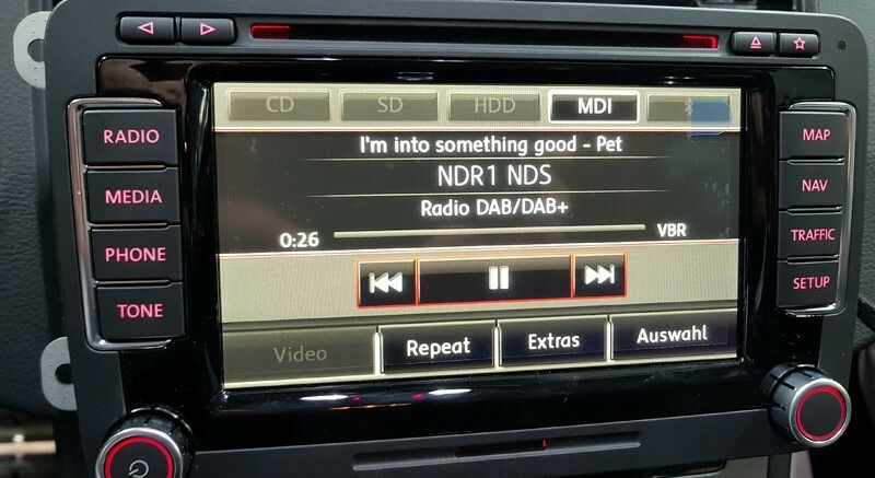 Pour VW Rns Rcd 310 315 510 DAB/DAB+ Complet Intégration Numérique ...