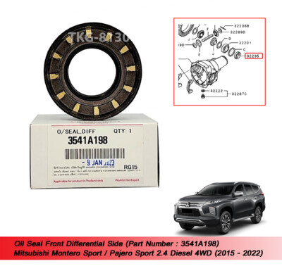 Front Diff Side Oil Seal 3541A198 For Montero Pajero Sport 2.4 Diesel ...