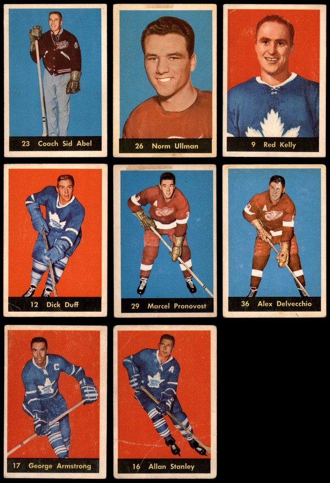 1960-61 Parkhurst Hockey Near Complete Set 3 - VG HSET (36 / 61 cards ...