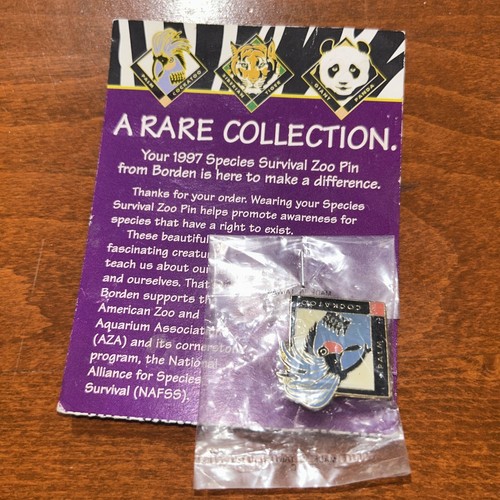 Palm Cockatoo Species Survival Zoo Pin 1997, rare collection | eBay