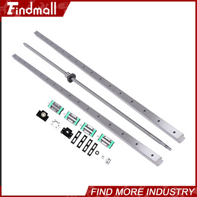 Findmall HGR20 1000mm Linear Guide Kit w/ SFU1605 Ball Screw & BF12 ...