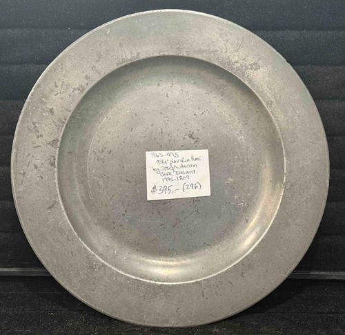Antique Irish Pewter Plate, "Joseph Austen", Cork, Ireland, c. 1800 | eBay