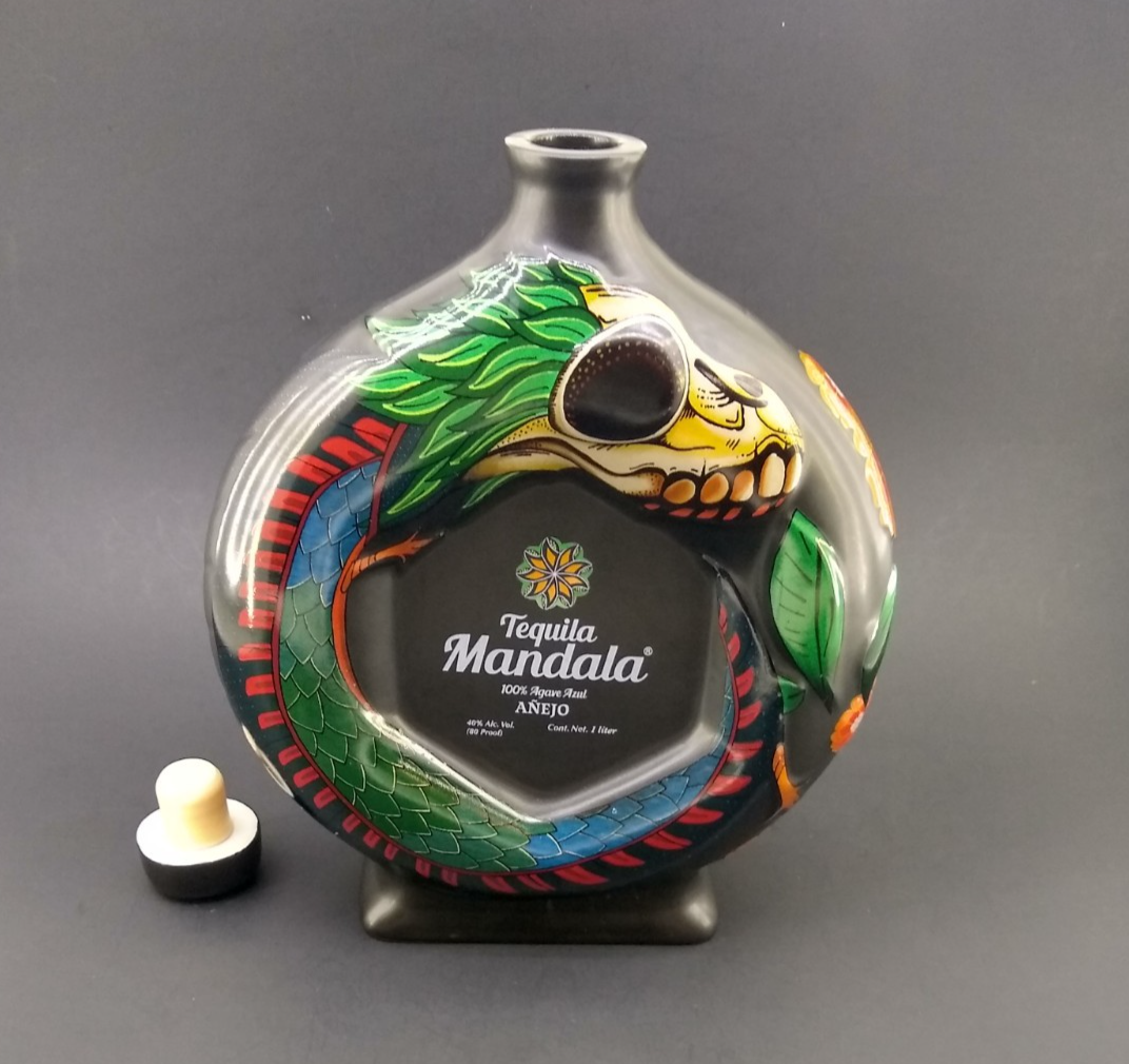 TEQUILA MANDALA DIA DE LOS MUERTOS SPECIAL EDITION 2023 EMPTY BOTTLE ...