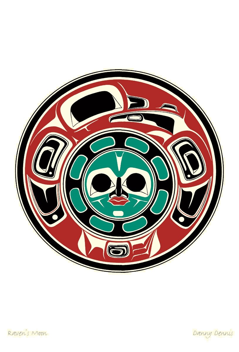 Raven's Moon Danny Dennis Art Card Tsimshian Northwest Coast Native | eBay