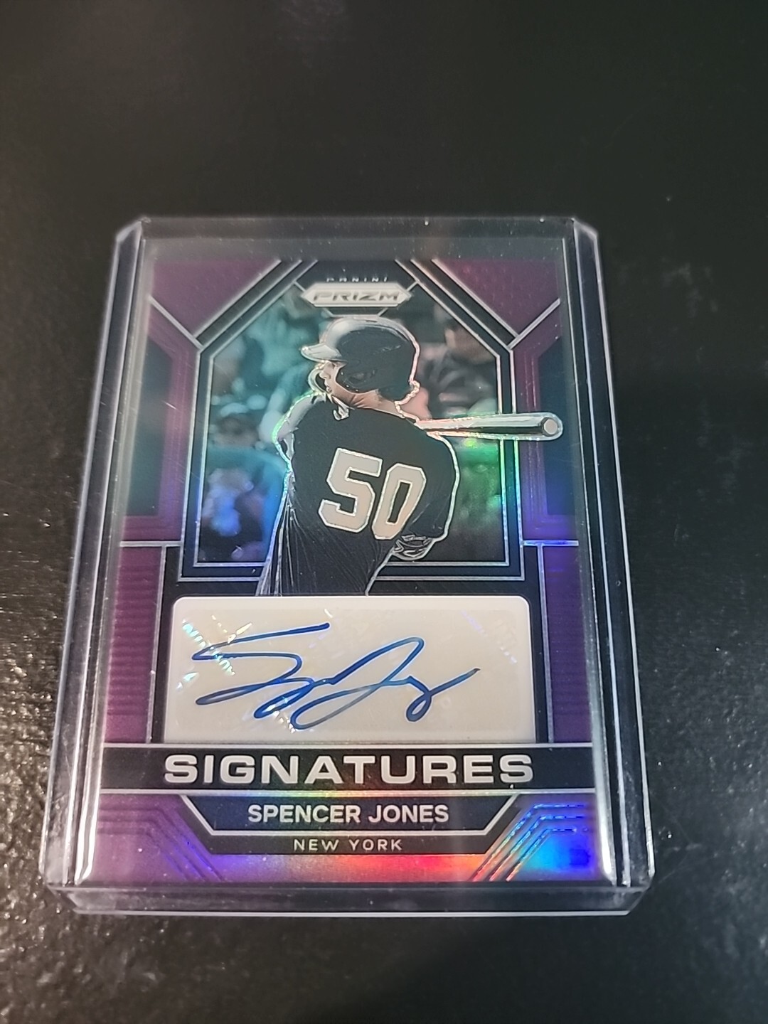2023 Panini Prizm - Signatures Purple Prizm #SIG-SJ Spencer Jones /99 ...