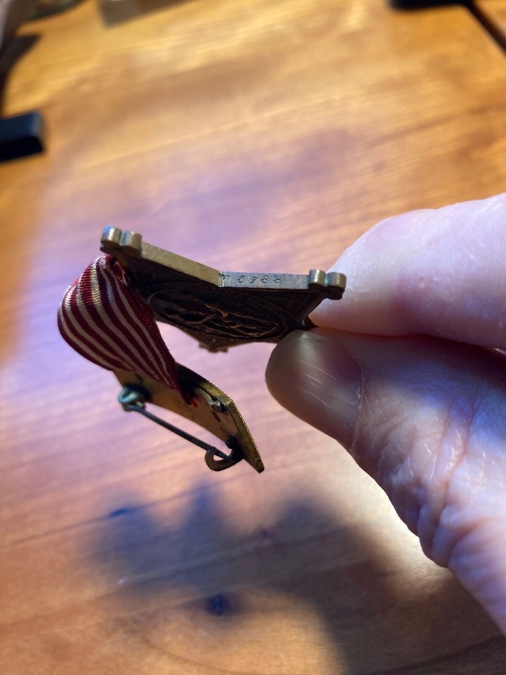 GAR Grand Army Of The Republic 1861-1866 Civil War Veterans Badge Medal ...