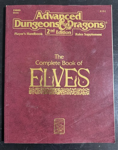 Advanced Dungeons & Dragons, D&D: The Complete Book of Elves | eBay