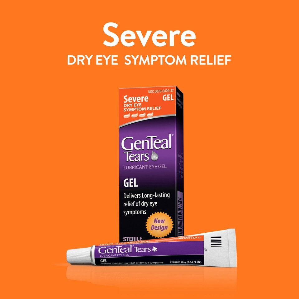 GENTEAL Tears lubricant Eye Gel for Severe Dry Eye Symptom Relief, .34 ...