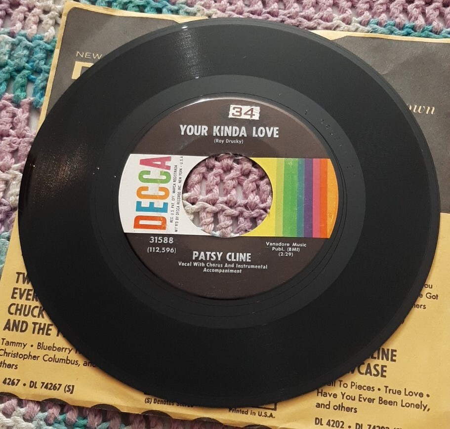 Patsy Cline 45 Your Kinda Love / Someday You'll Want Me To Want You ...