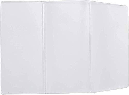 Set of 2 Clear Checkbook Protector Divider Inserts for Duplicate Checks ...