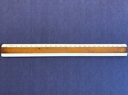 Vintage Bruning 72-168 ASA Style H Drafting Ruler Full & Half Sized ...