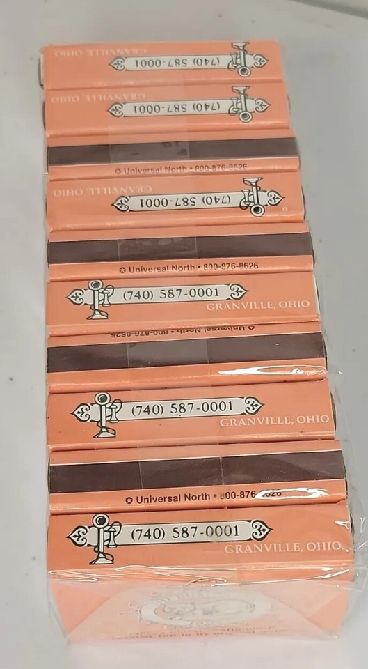 VTG Matches The Buxton INN 1812 Match Box Granville Ohio 10 Pk Unopened ...