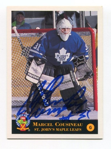 1994 Classic Pro Marcel Cousineau Signed Card Hockey Autograph AUTO ...