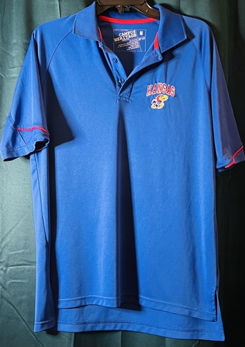 Campus Heritage University of Kansas Jayhawks Blue Polo Shirt - MEDIUM ...