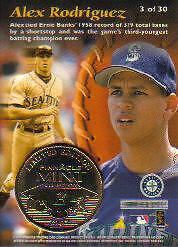 1997 Pinnacle Mint Coins Brass #3 Alex Rodriguez - NM-MT | eBay