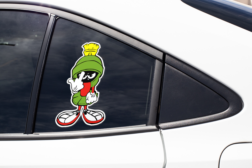 Marvin the Martian Decal Graphic 3M Vinyl Laptop Large Bumper Sticker ...