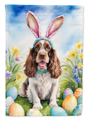 English Cocker Spaniel Easter Egg Hunt Flag Garden Size DAC5025GF | eBay