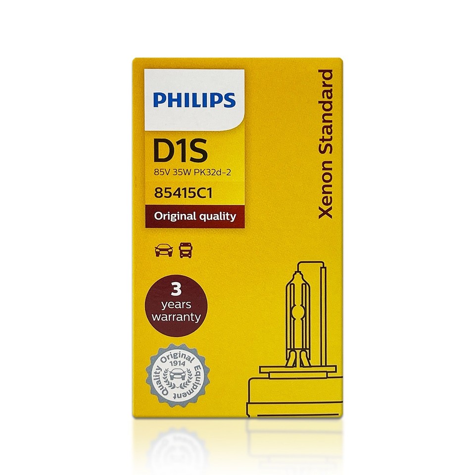 Genuine Philips D1S HID Xenon Headlight Bulbs 85415C1 OEM DOT 4300K ...