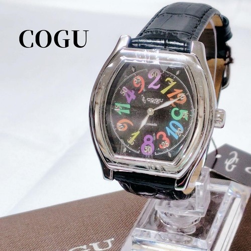 COGU Automatic Jumping Hour Mens Watch Multicolor Dial Leather Band | eBay