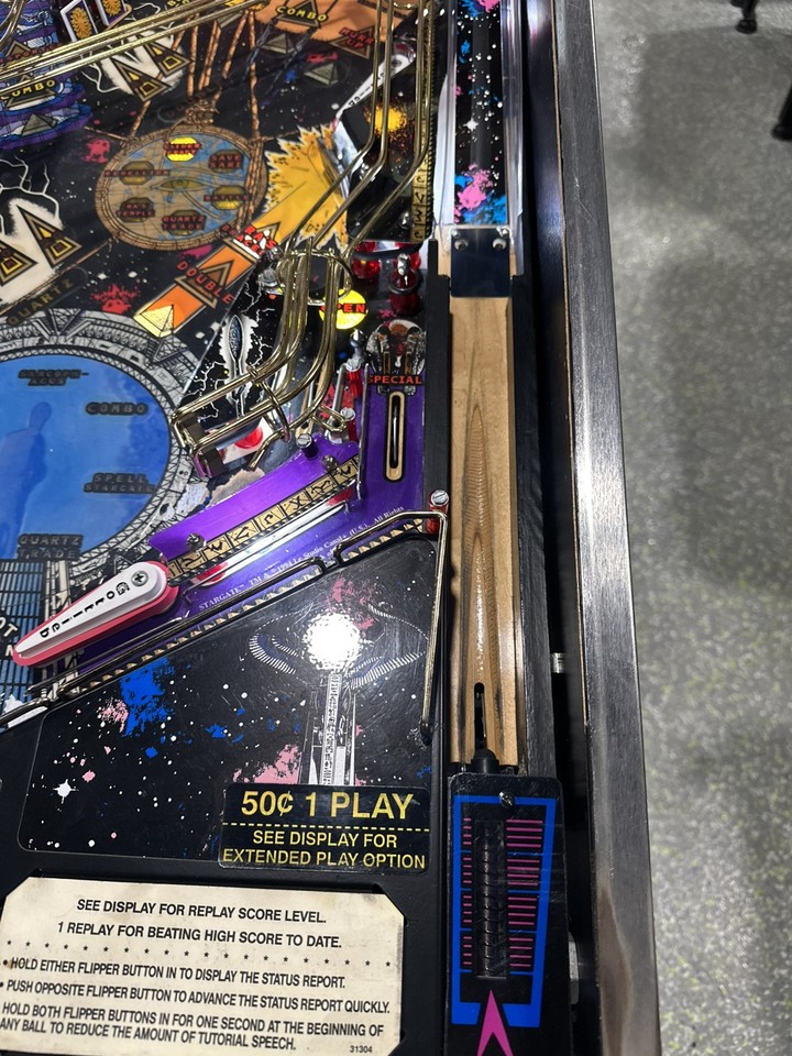 Stargate Pinball Machine Gottlieb 1995 LEDS Orange County Pinballs FREE ...