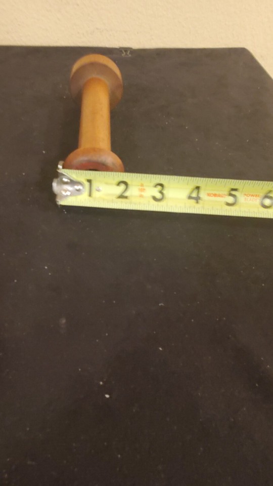 Vintage Wooden Yarn Thread Wool Spool Spindle Bobbin Wood Loom #101 ...