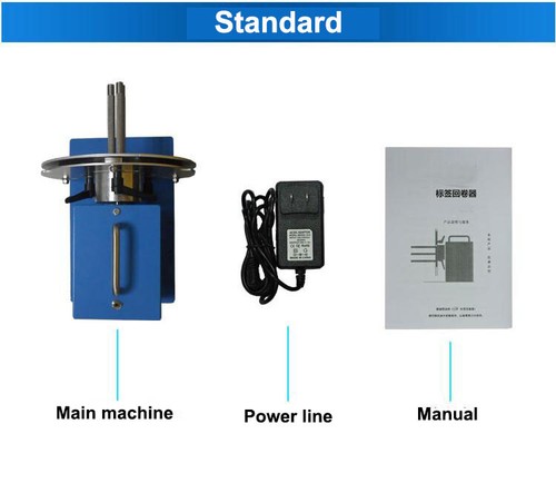 Two-way Auto Label Rewinder Label Rewinding Machine Label rolling ...