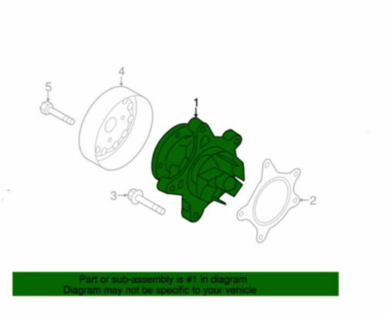 OEM 25100-2M800 Engine Water Pump Assy Ups # for Kia K5 2021~2023 *VIN ...