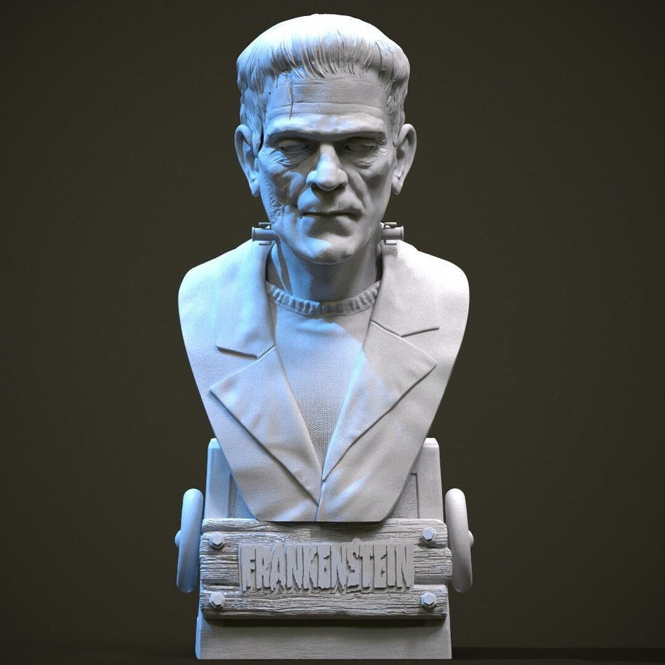 Frankenstein's Monster - Resin Bust Model Kit - 3DPrint - 1/4 Scale | eBay