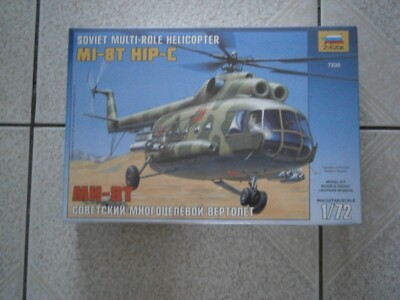 MAQUETTE HELICOPTERE SOVIETIQUE RUSSE MI 8T HIP-C ZVEZDA 7230 1/72 | eBay