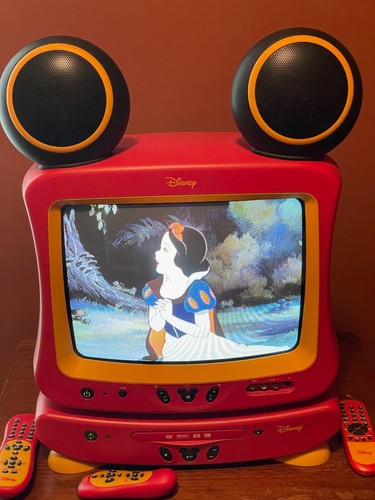 Vintage Disney Mickey Mouse TV/DVD Player EXCELLENT CONDION will All ...