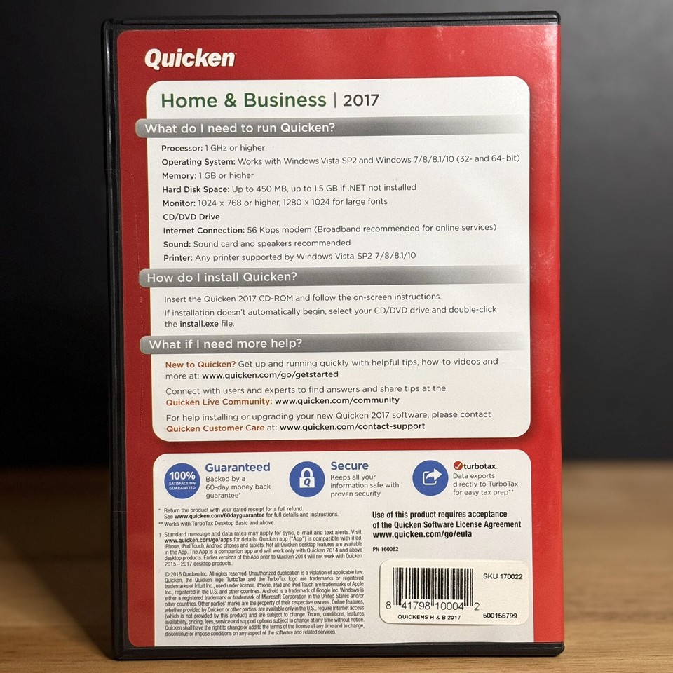 ⚡️NEW Intuit Quicken Home And Business 2017 Windows - PLEASE READ BELOW ...