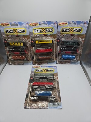 Express Wheels Die Cast And Plastic Railroad Train Cars Nice Lot Of 12 ...