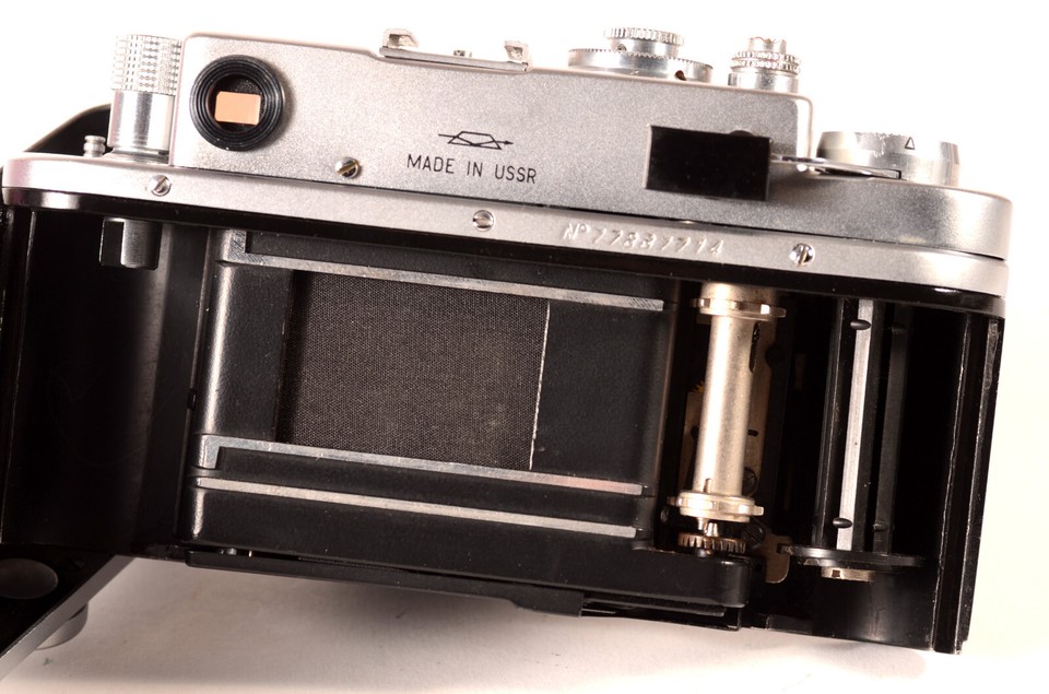 ZORKI-4k Dark Blue, Serviced CLA LEICA Film Camera JUPITER 8 2/50mm ...