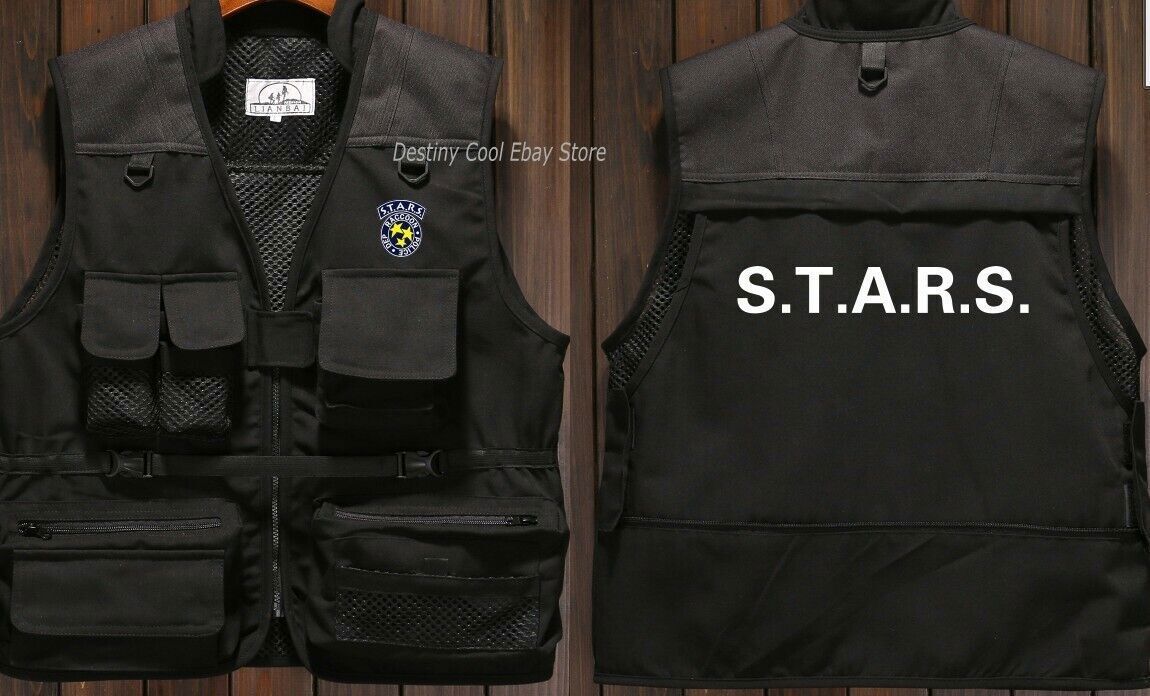 Resident Evil STARS Biohazard Cosplay Costume Jacket Vest Sleeveless ...
