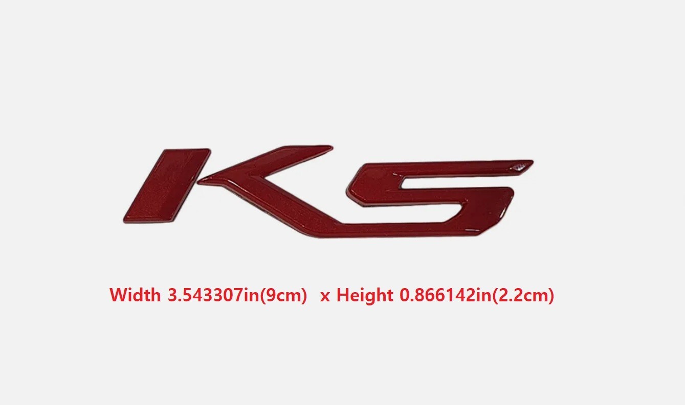 3D Rear K5 Logo Emblem Red Type (Fits:2011-2024 KIA Optima K5) | eBay