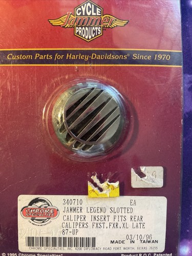 Chrome Specialties Jammer Rear Caliper Insert HD LATE '87-up FXST,FXR ...