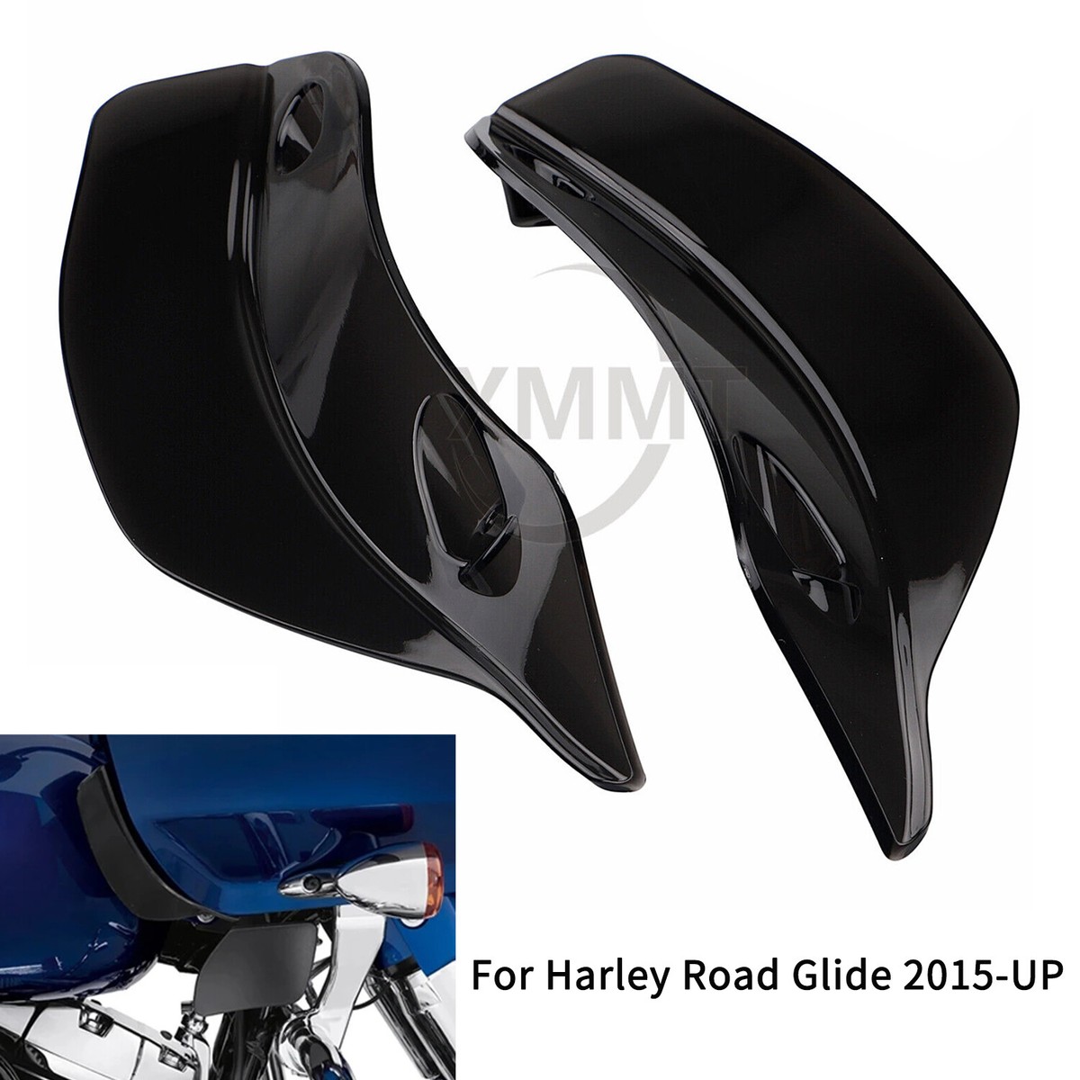 Road Glide Fairing Wind Deflectors Upper Side Wings Wind Air Deflector