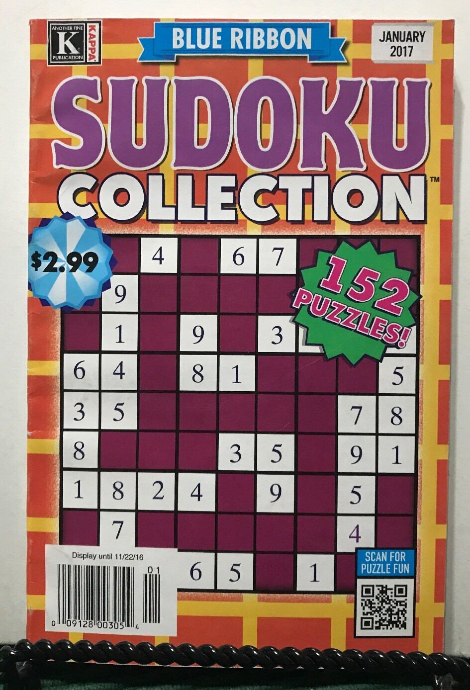 Kappa Blue Ribbon Sudoku Collection 152 Puzzles January 2017 FREE ...